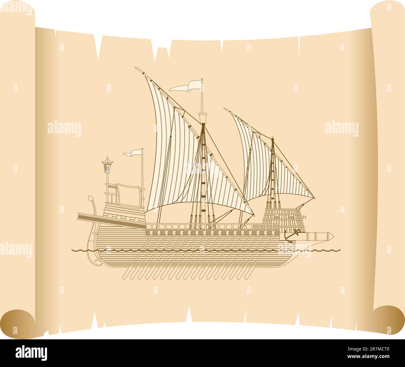 Papyrus roll Stock Vector Images - Alamy