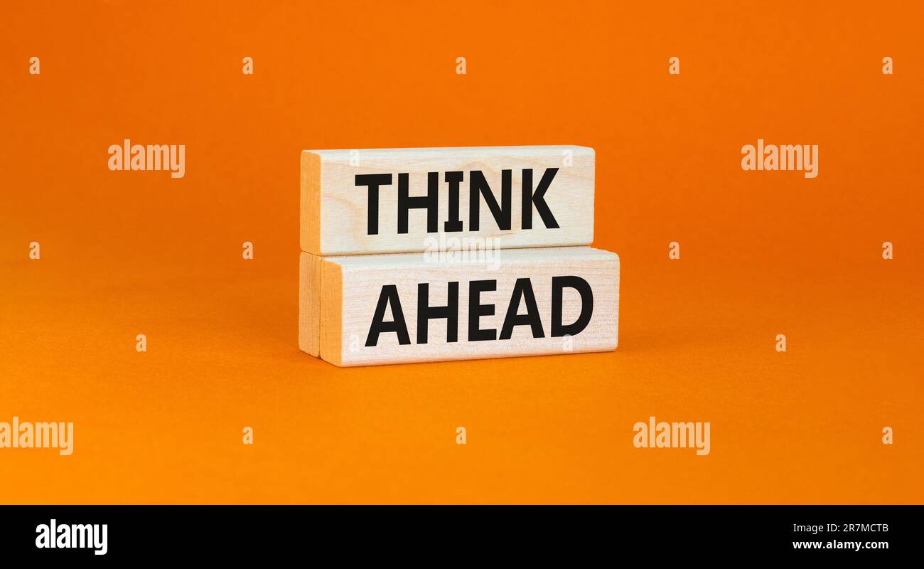 Time think wooden blocks hi-res stock photography and images - Alamy