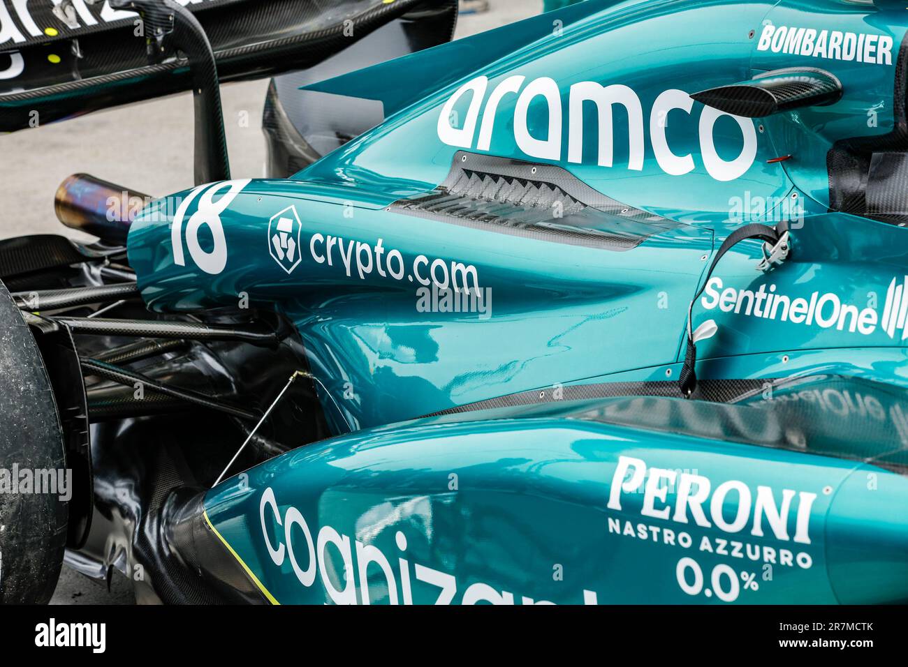 Aston Martin F1 Team AMR23, mechanical detail floor bodywork ...