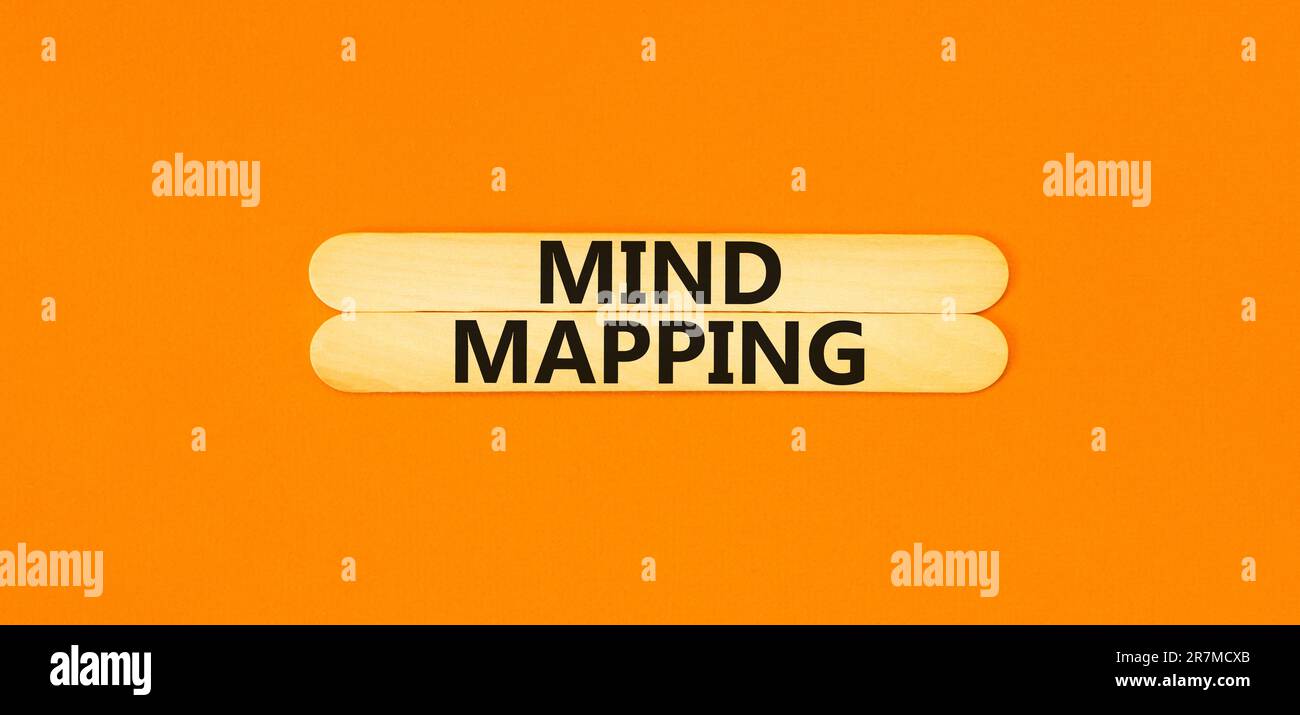 Mind mapping symbol. Concept words Mind mapping on beautiful wooden ...