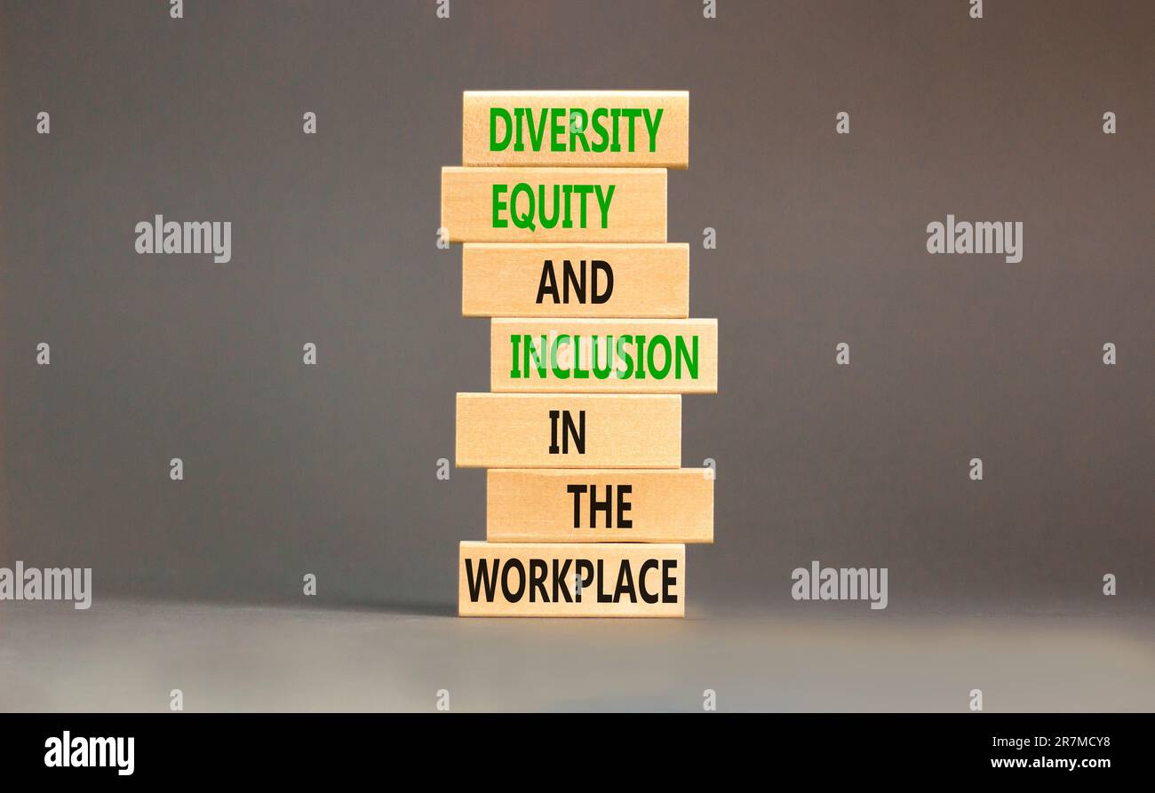 Diversity equity inclusion symbol. Concept words Diversity Equity and ...