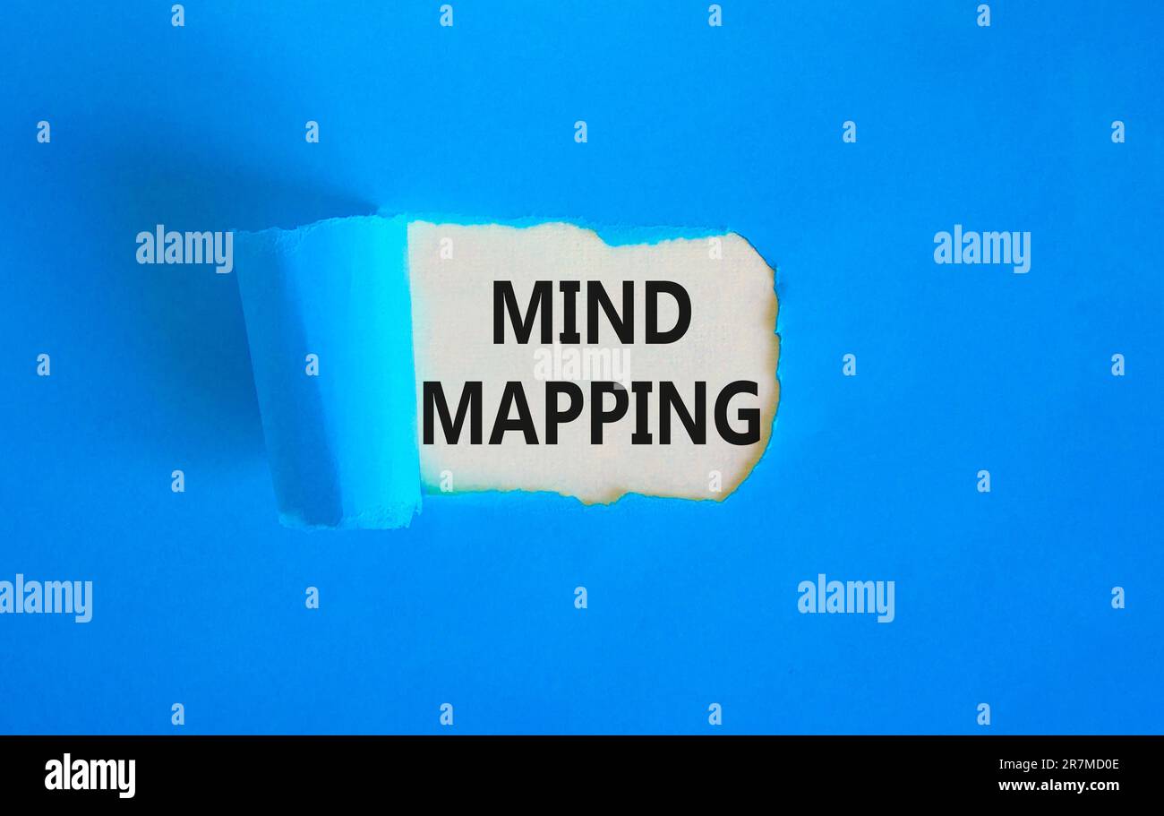 Mind mapping symbol. Concept words Mind mapping on beautiful white ...