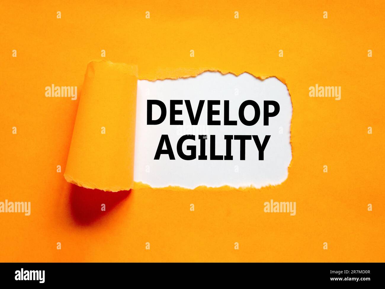 Develop agility symbol. Concept words Develop agility on beautiful ...