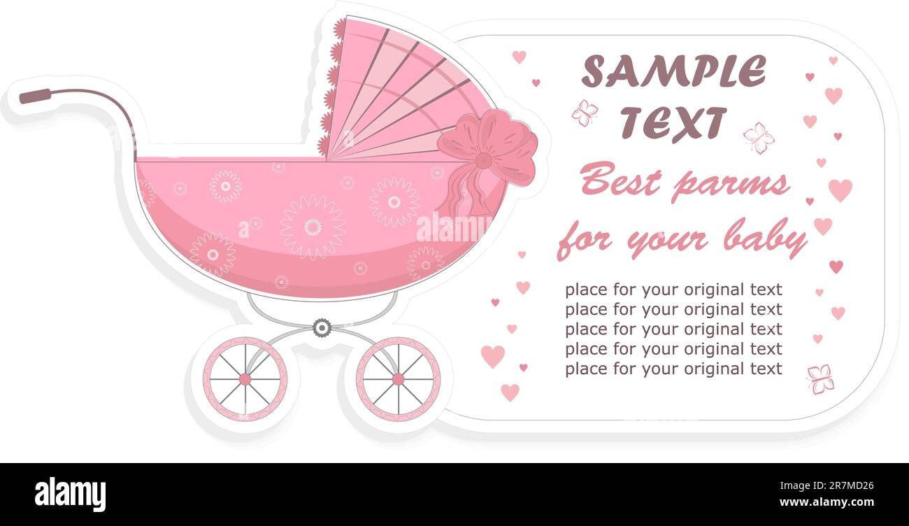 Baby stroller for toddler Stock Vector Images - Alamy