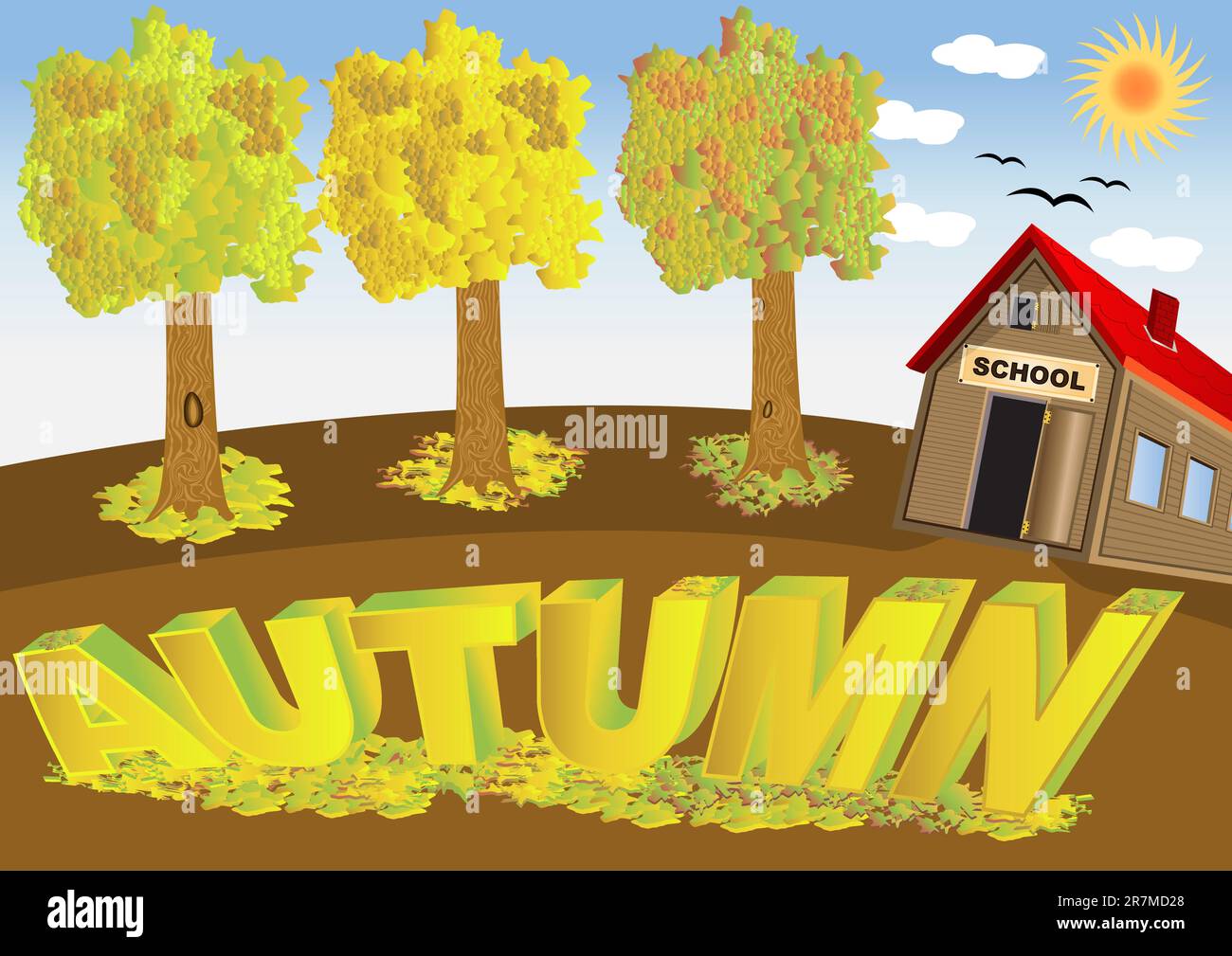 Gardening in school Stock Vector Images - Alamy