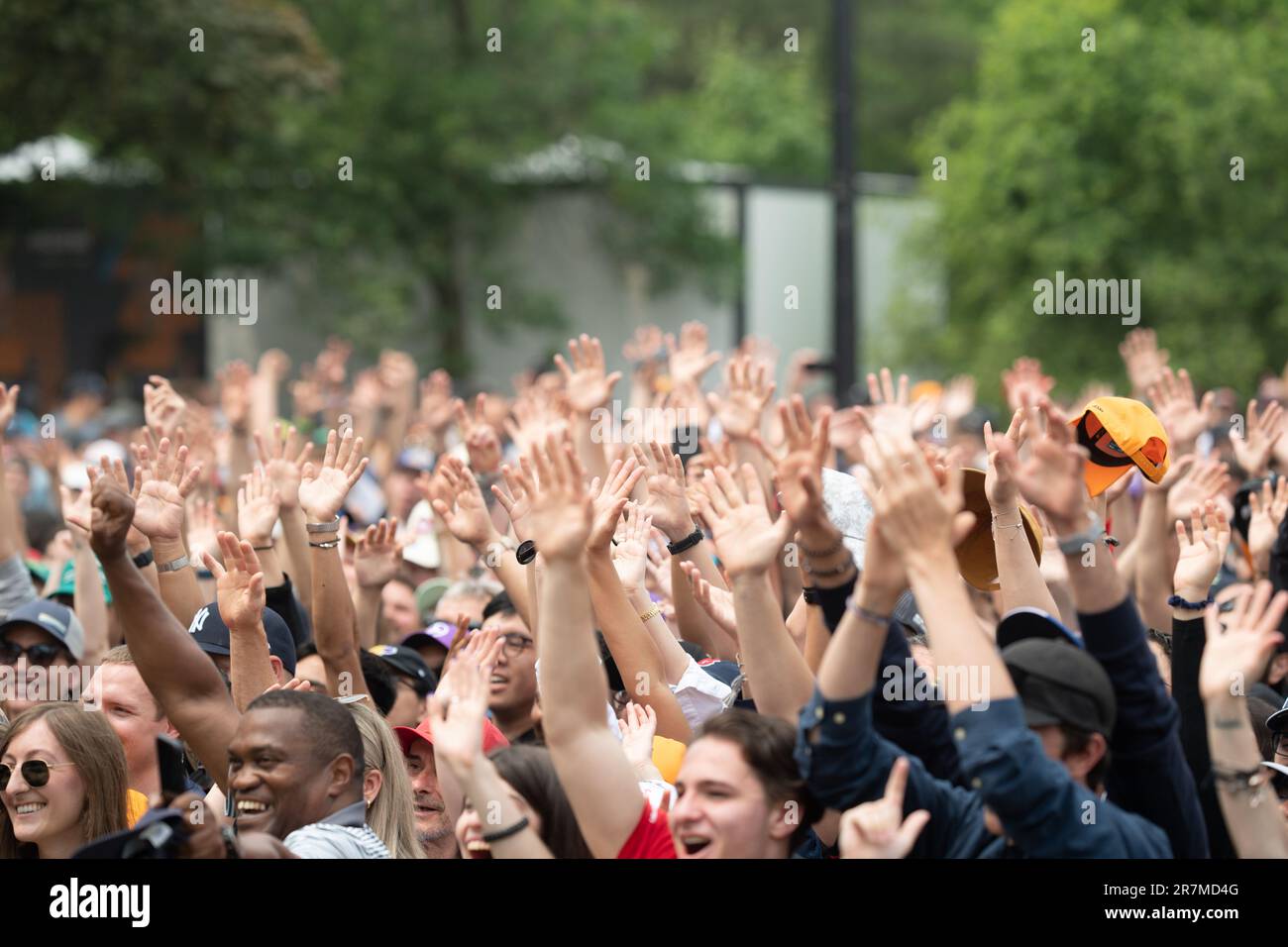 Montreal, Canada. 16th June, 2023. Fans at the FanZone stage. Formula 1 ...