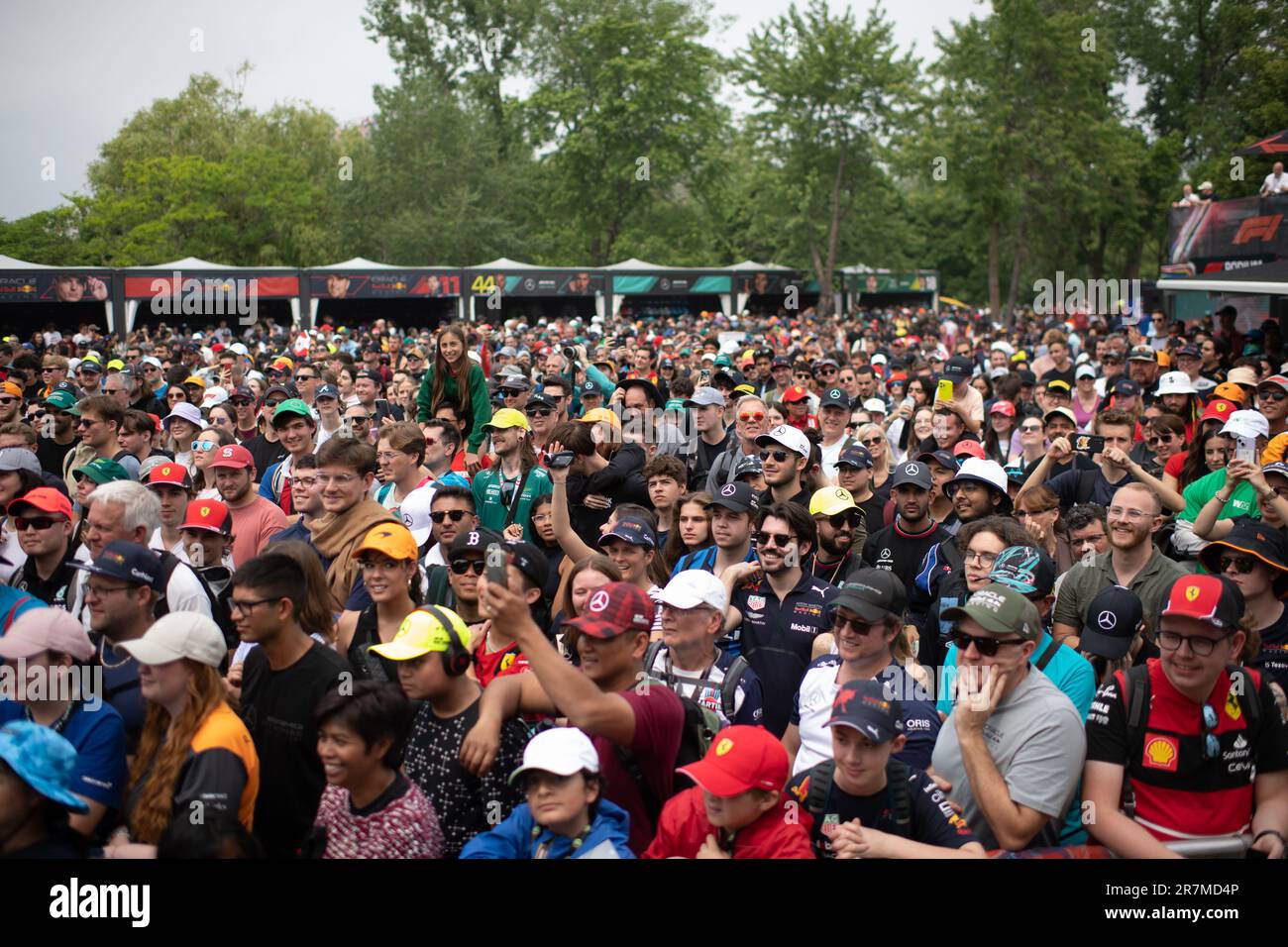 Montreal, Canada. 16th June, 2023. Fans at the FanZone stage. Formula 1 ...