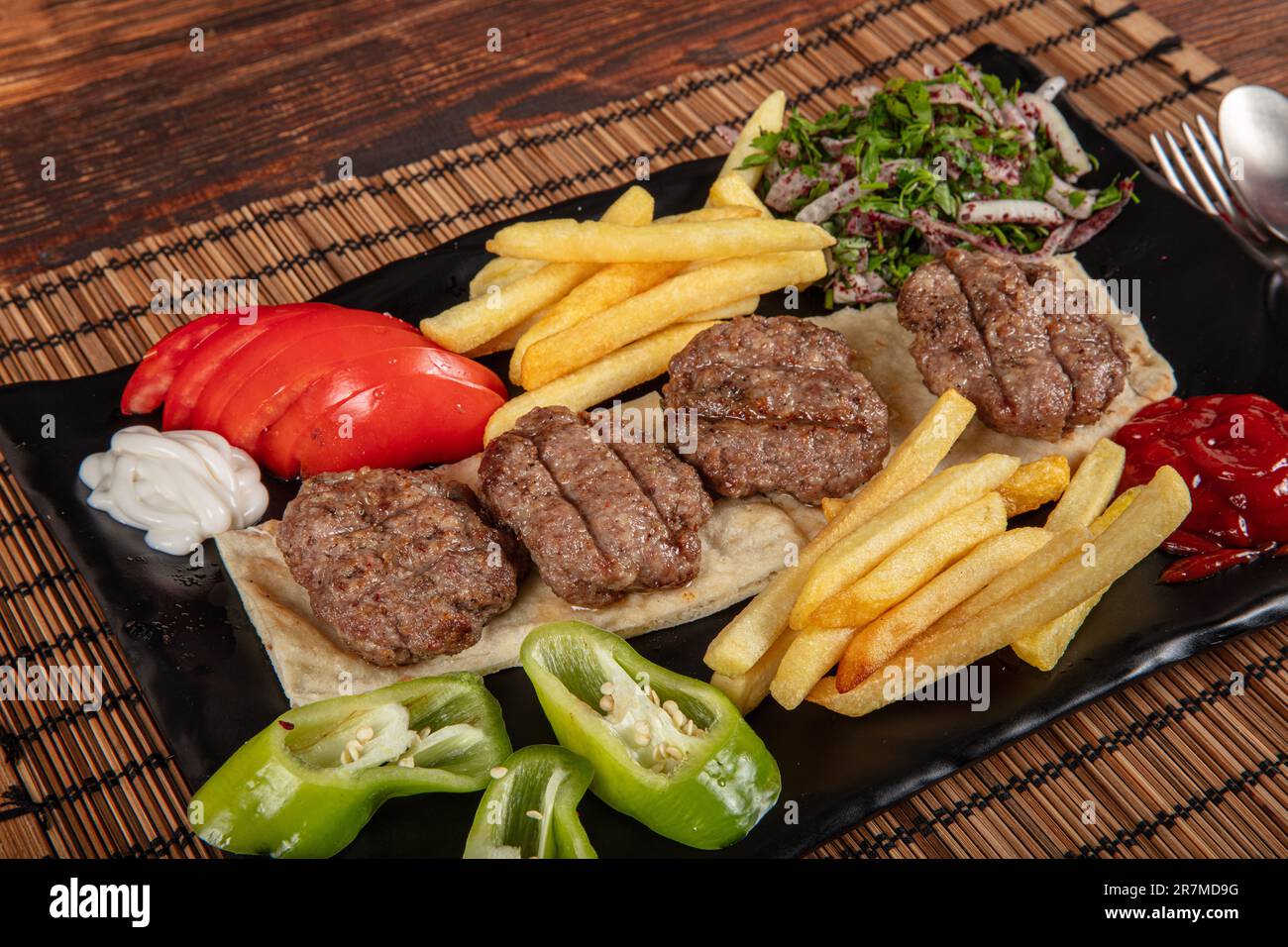 Turkish meatball traditional kofte. Spicy meatballs Kebab or Kebap ...