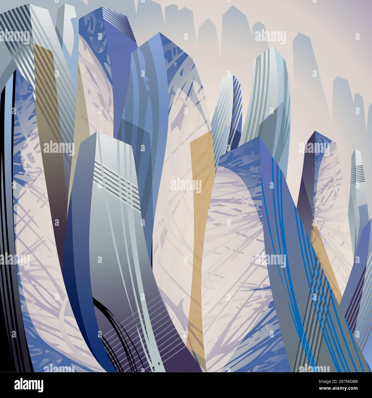 City, urban vector abstract background illustration Stock Vector Image ...