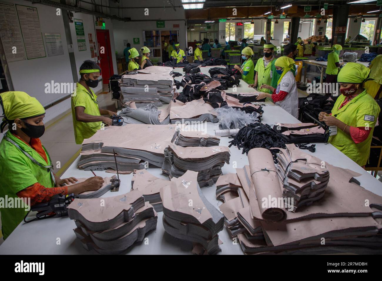 Ready-made garments (RMG) workers working in a LEED Certified Green ...