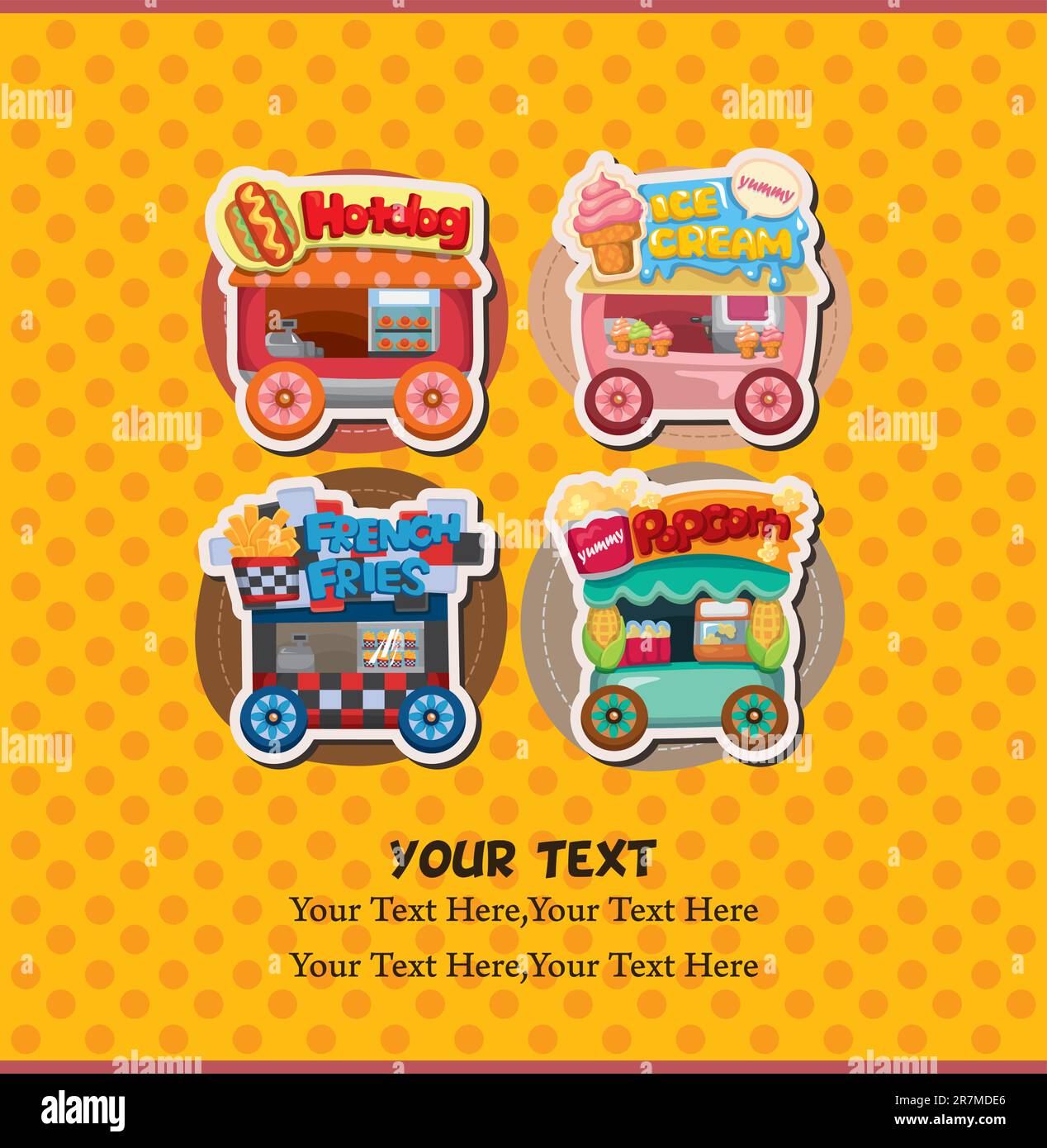 Market shop card Stock Vector Image & Art - Alamy