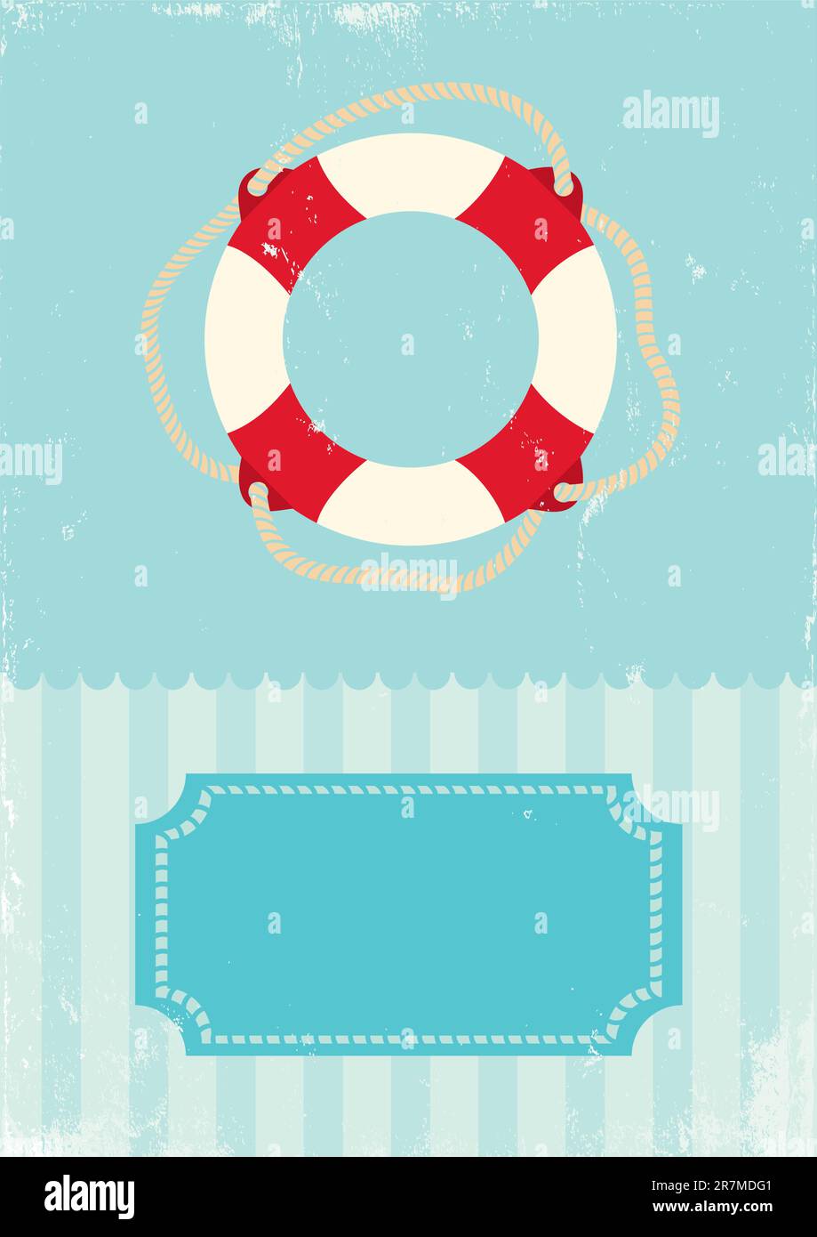 Retro illustration of marine life buoy Stock Vector Image & Art - Alamy