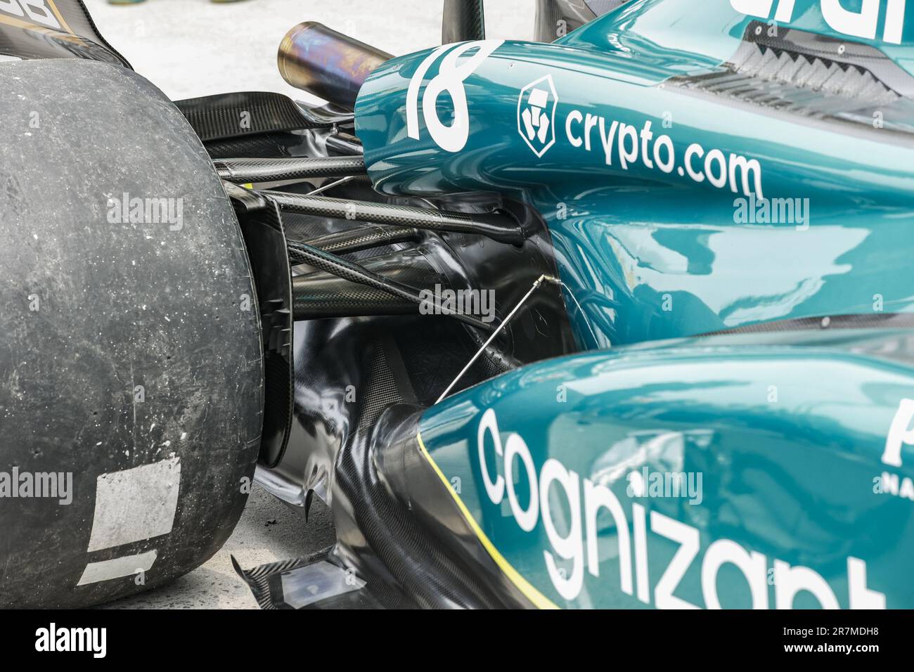 Aston Martin F1 Team AMR23, mechanical detail floor bodywork ...