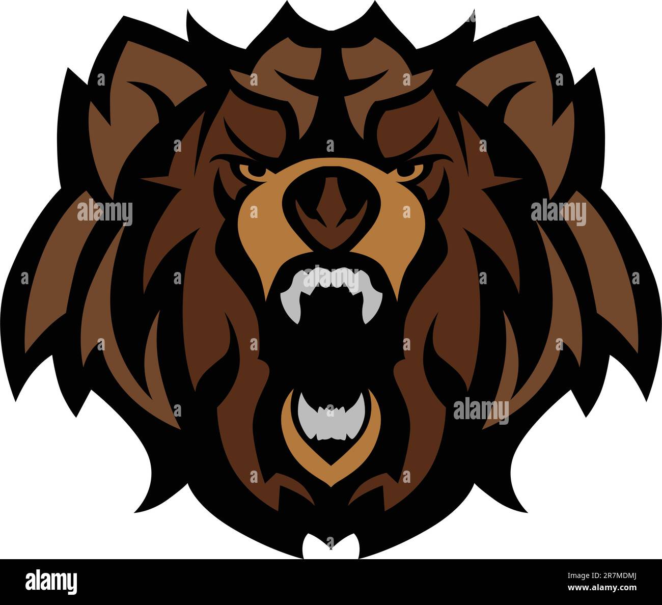 Graphic Mascot Image of a Black Bear Head Stock Vector Image & Art - Alamy