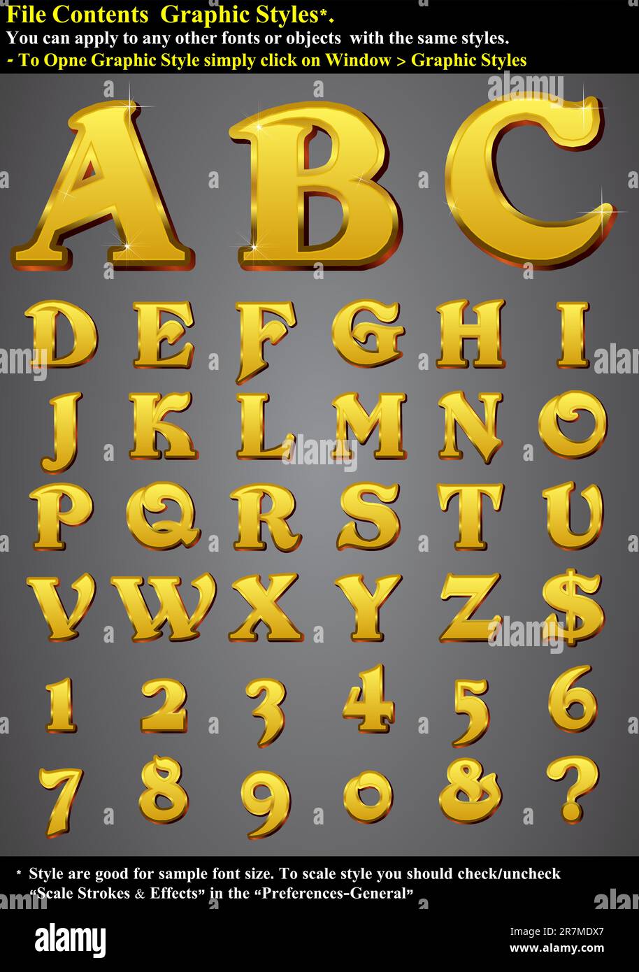 File Contents Graphic Styles. You can apply to any other fonts or ...