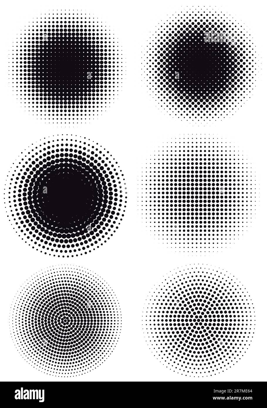 set of grungy halftone patterns, vector Stock Vector Image & Art - Alamy