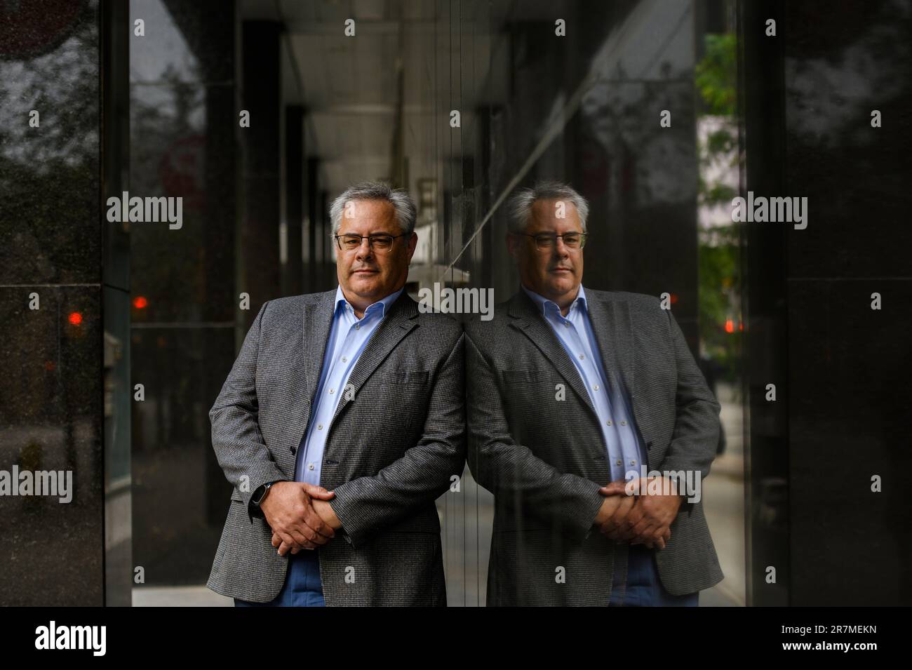 Toronto, Canada. 16th June, 2023. CMHC Chief Economist Bob Dugan poses ...