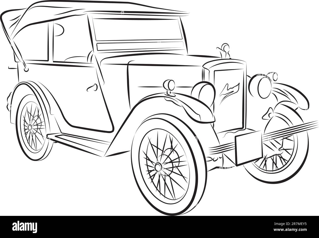 Drawing of the car, vector illustration Stock Vector Image & Art - Alamy