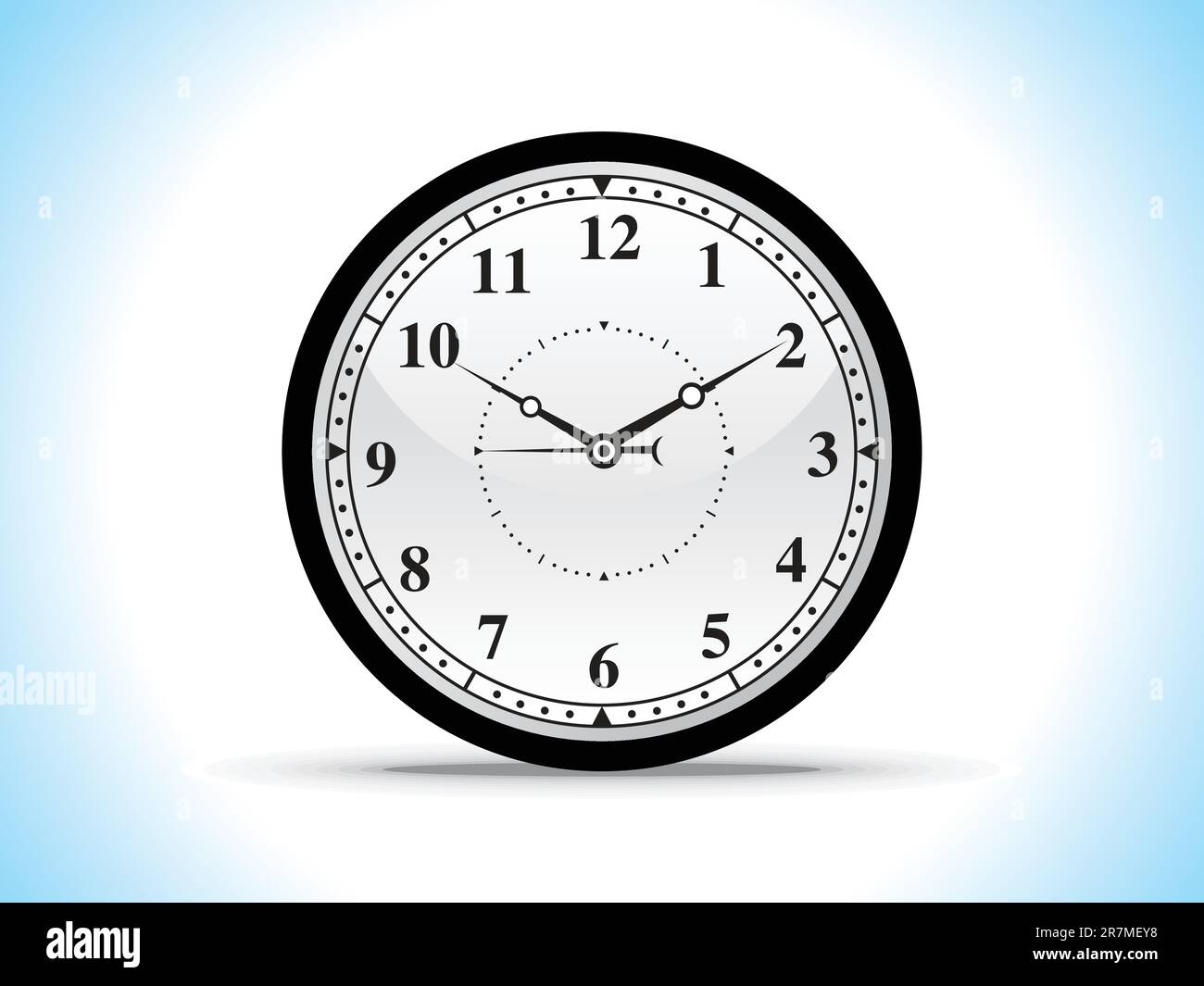 abstract black clock vector illustration Stock Vector Image & Art - Alamy