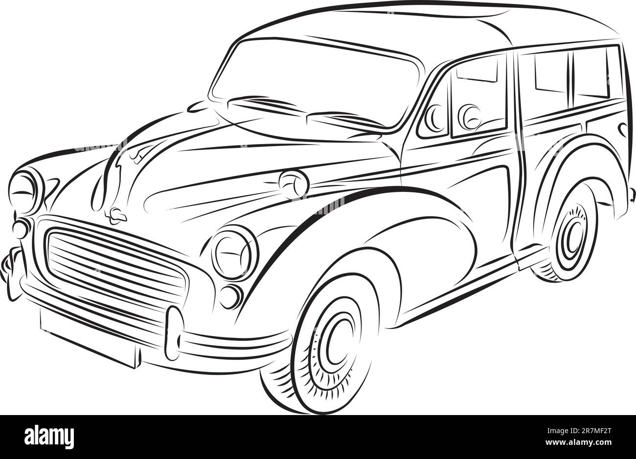 Drawing of the car, vector illustration Stock Vector Image & Art - Alamy