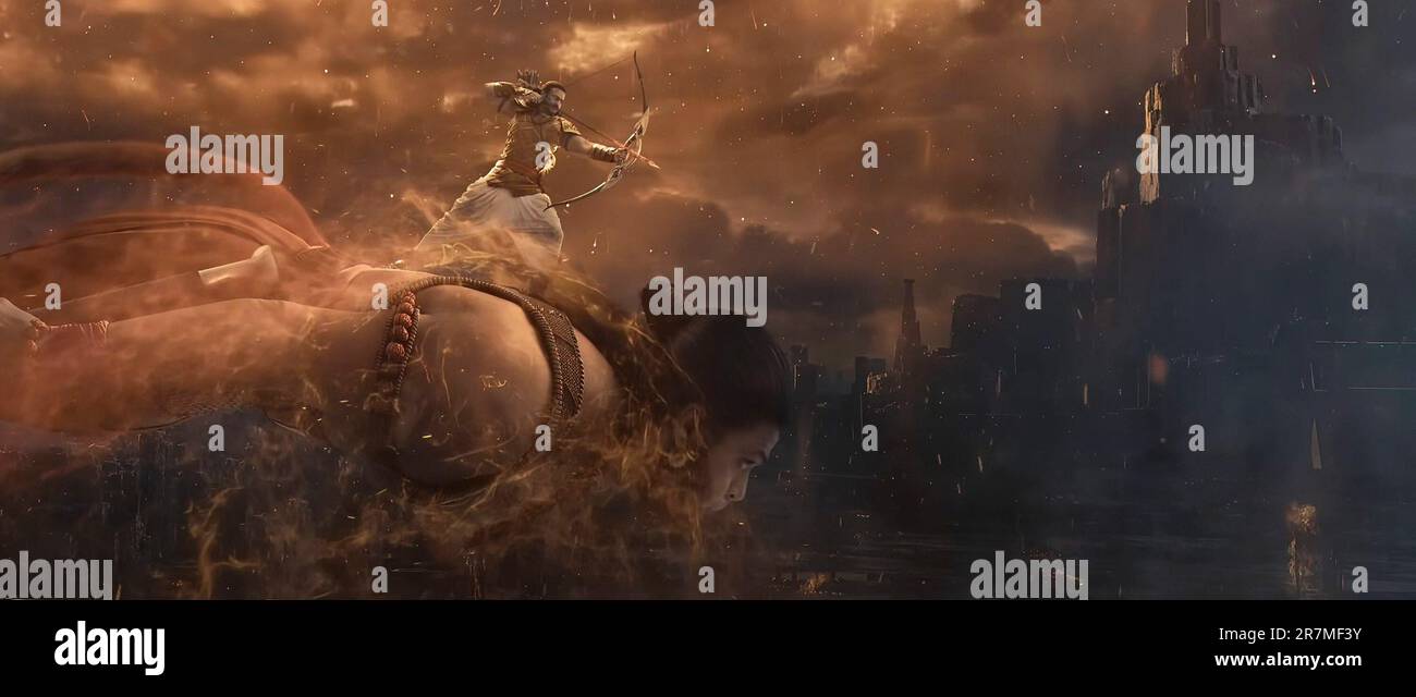 ADIPURUSH, from top: Prabhas, Devdatta Nage, 2023. © T-Series Films ...