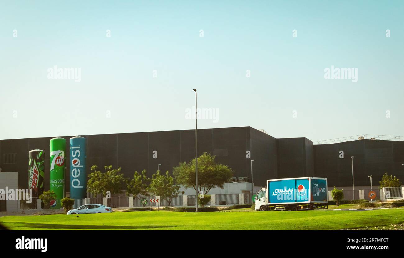 Dubai, UAE- 15062023: Carbonated drinks factory Stock Photo - Alamy