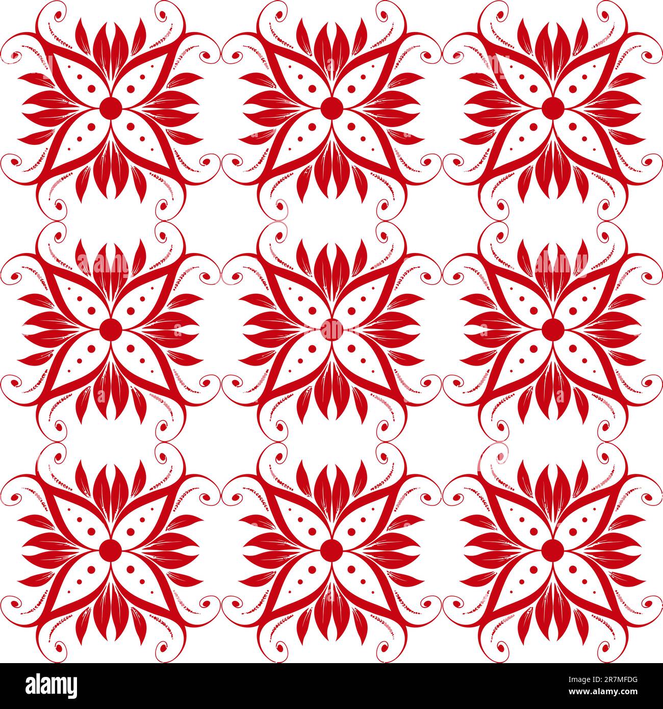Seamless red grid background Cut Out Stock Images & Pictures - Alamy