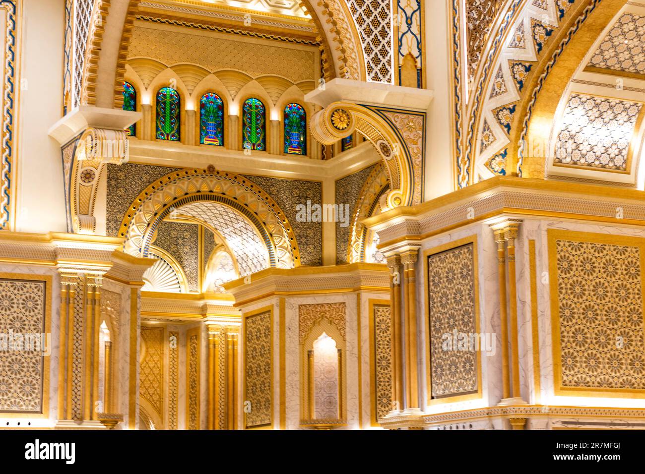 Interior elements inside of a palace Stock Photo - Alamy