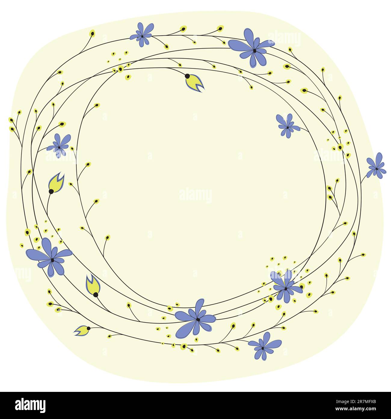 Colourful Spring flowers background. Vector illustration Stock Vector ...