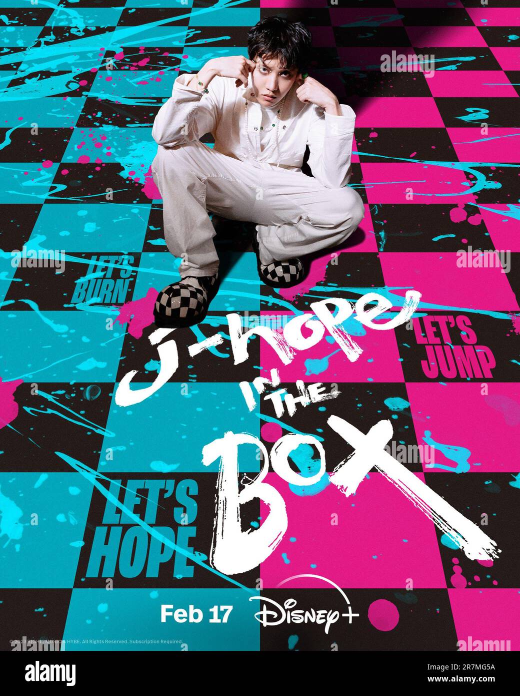 J-HOPE IN THE BOX, US poster, j-hope, 2023. © Disney+ / courtesy ...