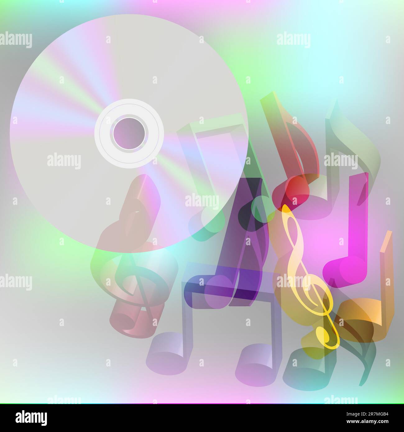 Music notes banner design Stock Vector Images - Alamy