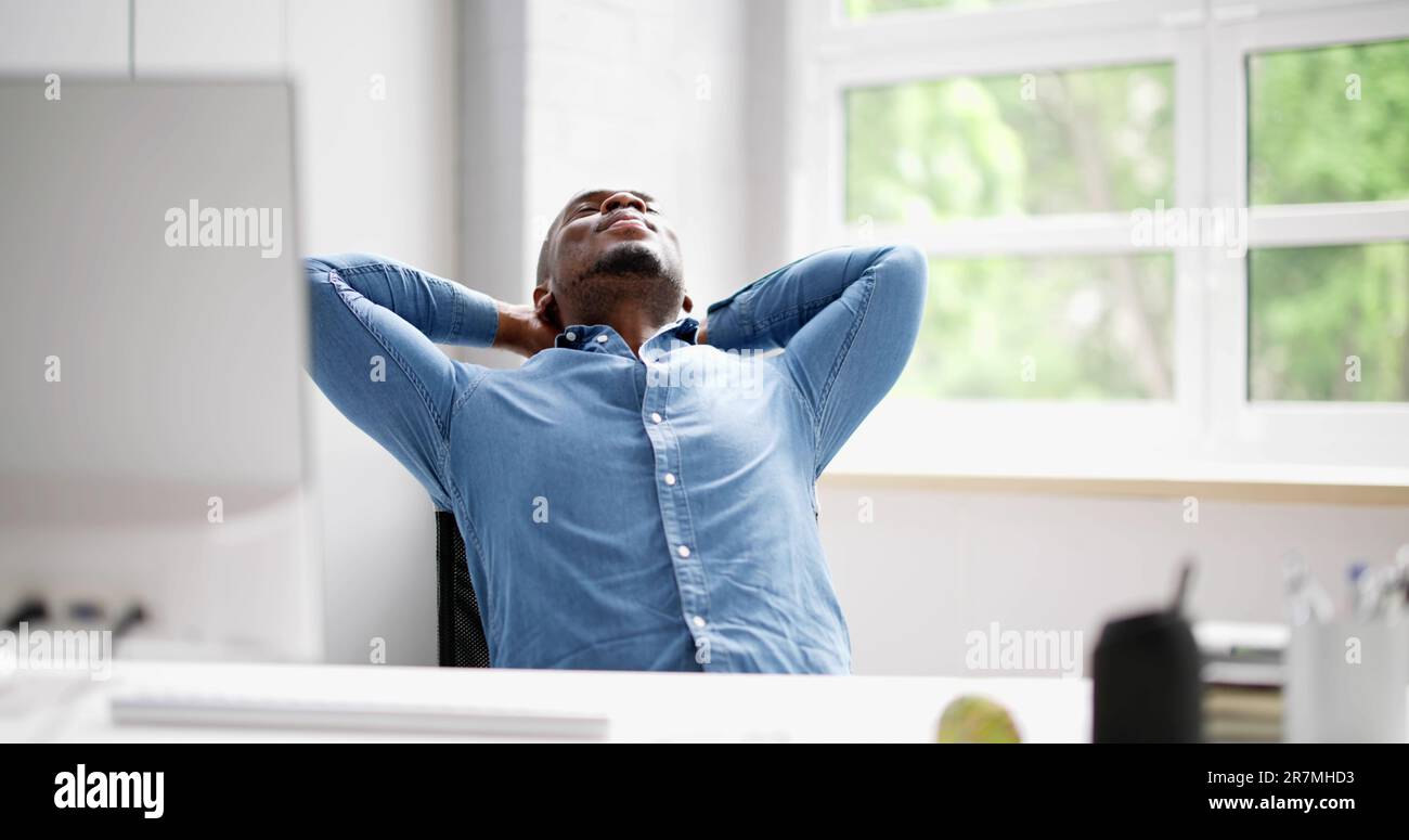 Fresh Air From Open Office Window. Breath And Relax Stock Photo - Alamy