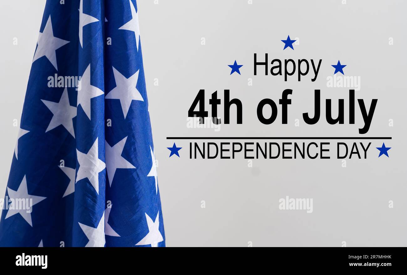 Happy 4th of July Typography Over Fireworks Sky Background Stock Photo ...