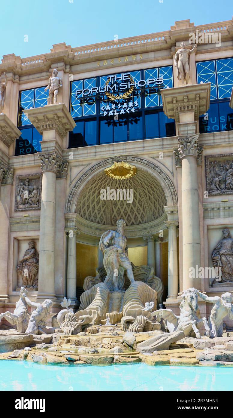 Entrance to the Caesars Forum Shops shopping mall with a copy if the ...