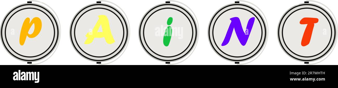 Word as image Stock Vector Images - Alamy