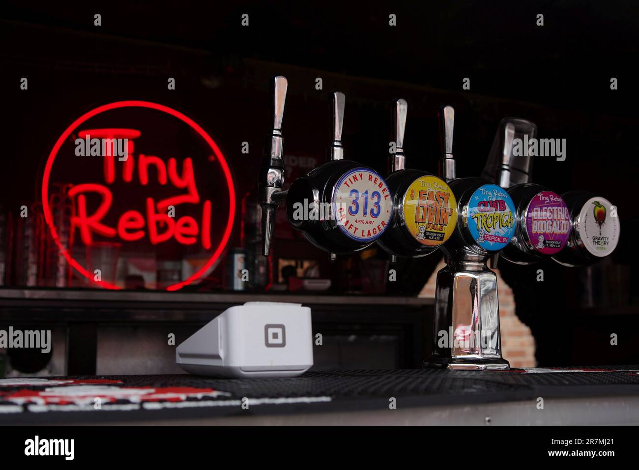 Tiny Rebel Beer Pumps at the Street Food Circus, Roath Yard, Cardiff ...