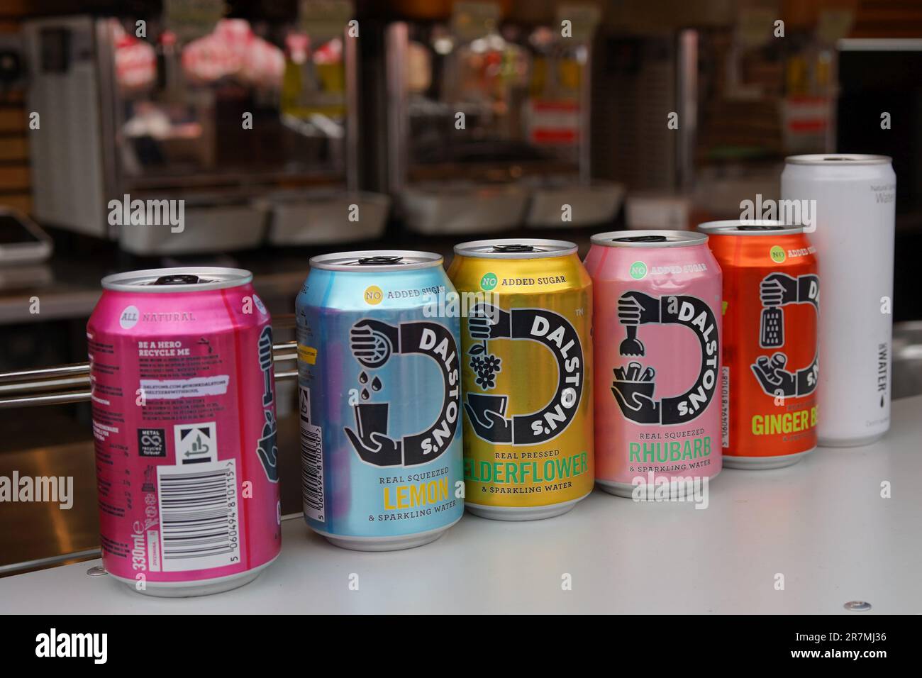 A selection of Dalton's fizzy drinks at the Street Food Circus, Roath ...