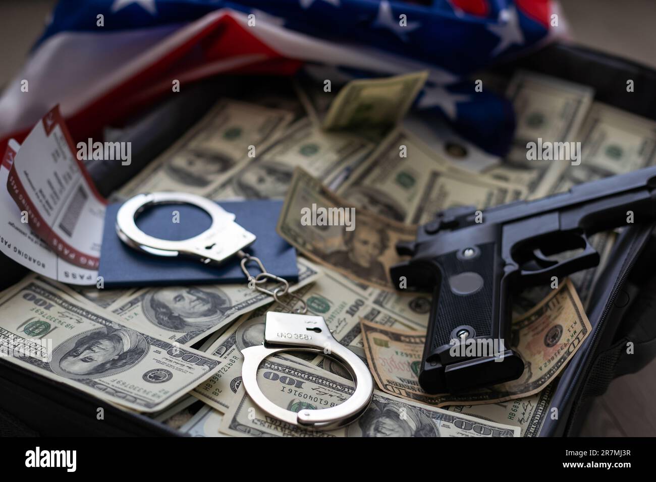 Real Stacks Of Money And Guns