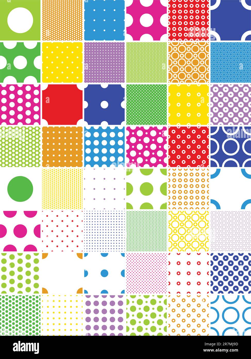 color polka dot patterns Stock Vector Image & Art - Alamy