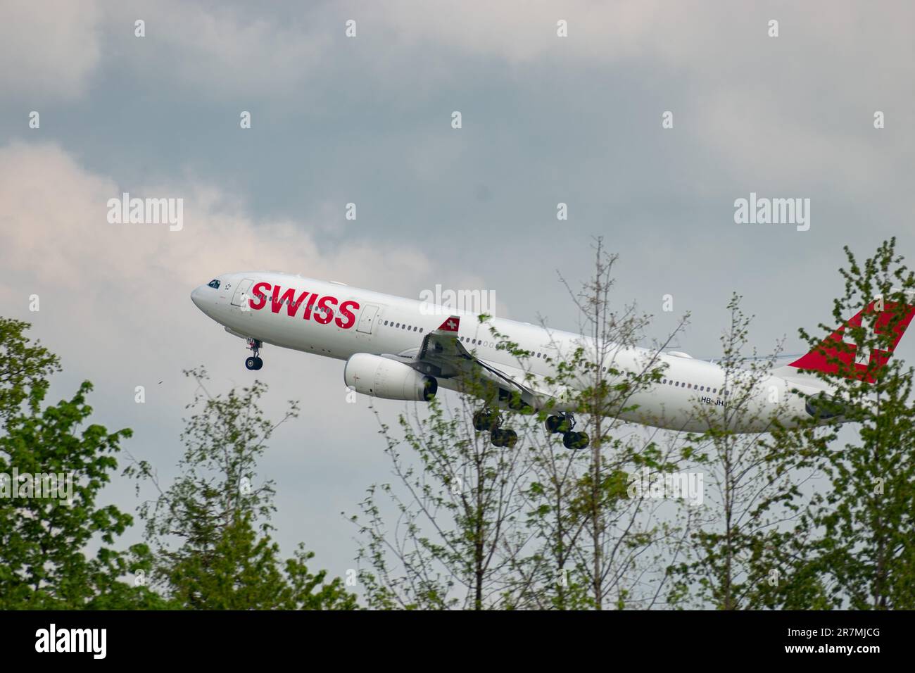 Zurich, Switzerland, May 2, 2023 HB-JHJ Swiss international airlines ...