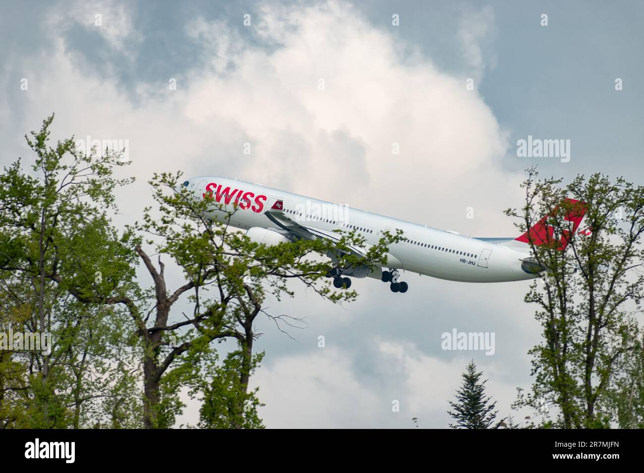Zurich, Switzerland, May 2, 2023 HB-JHJ Swiss international airlines ...