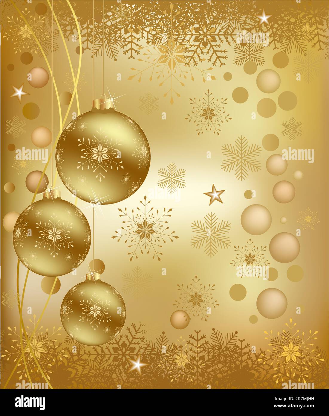 Beautiful christmas background decorated Stock Vector Images - Alamy