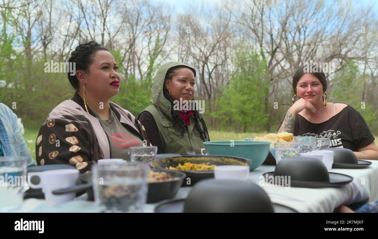 SEARCHING FOR SOUL FOOD, Chef Alisa Reynolds (center), Chef Nico Albert ...