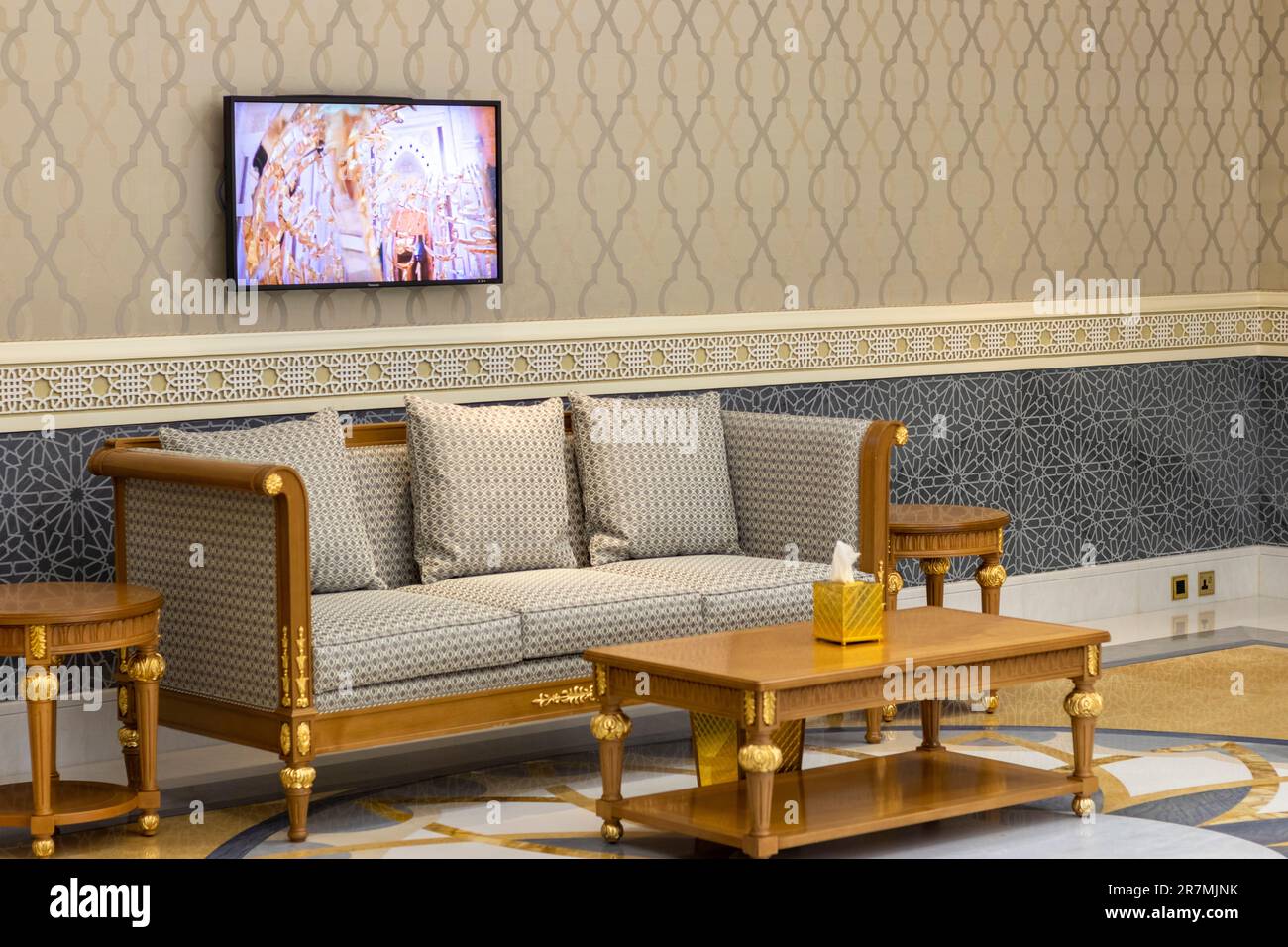 Interior elements inside of a palace Stock Photo - Alamy