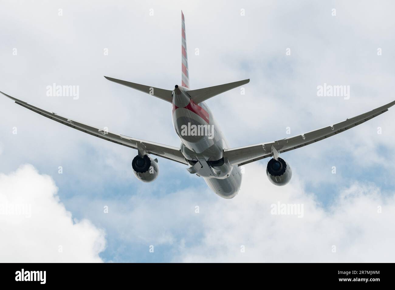 Zurich, Switzerland, May 2, 2023 N-875BD American Airlines Boeing 787-8 Dreamliner aircraft is ...