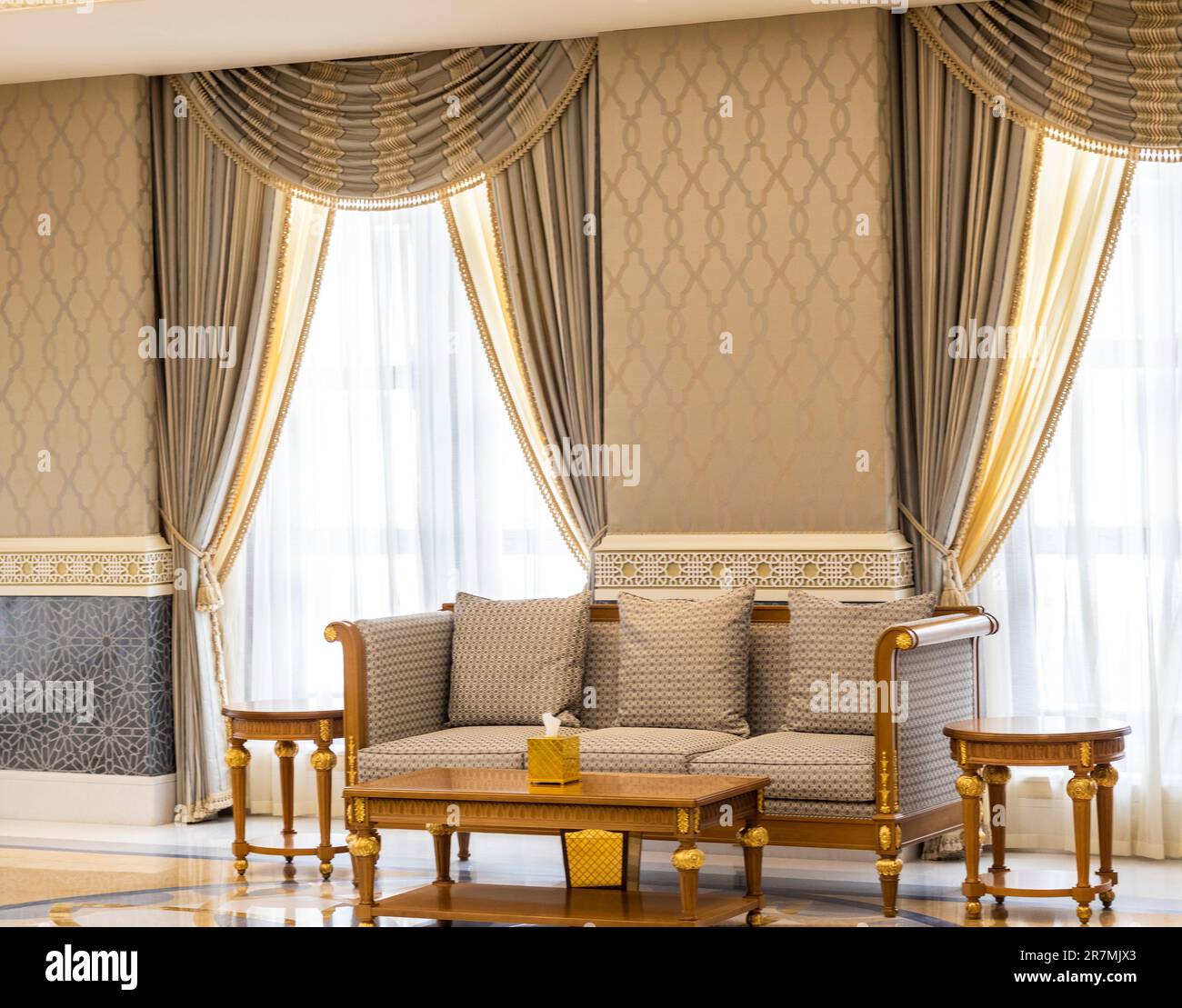 Interior elements inside of a palace Stock Photo - Alamy