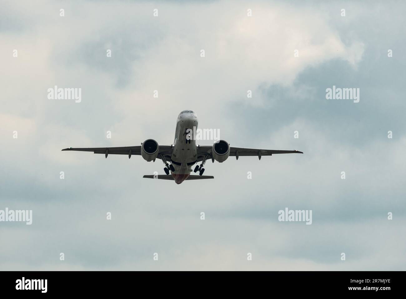 Zurich, Switzerland, May 2, 2023 HB-AZC Helvetic Airways Embraer E190 ...