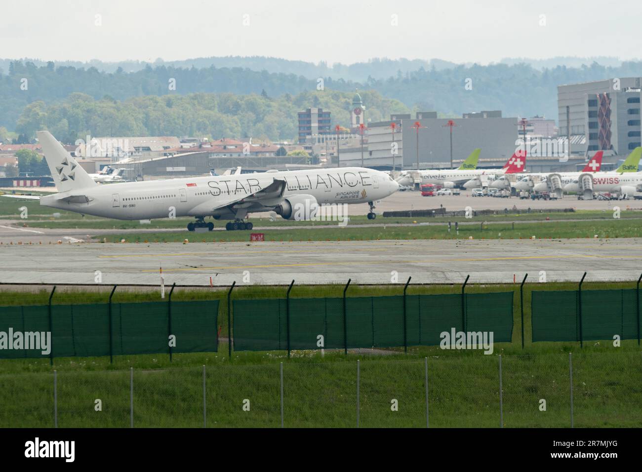 Zurich, Switzerland, May 2, 2023 9V-SWI Singapore Airlines Boeing 777 ...