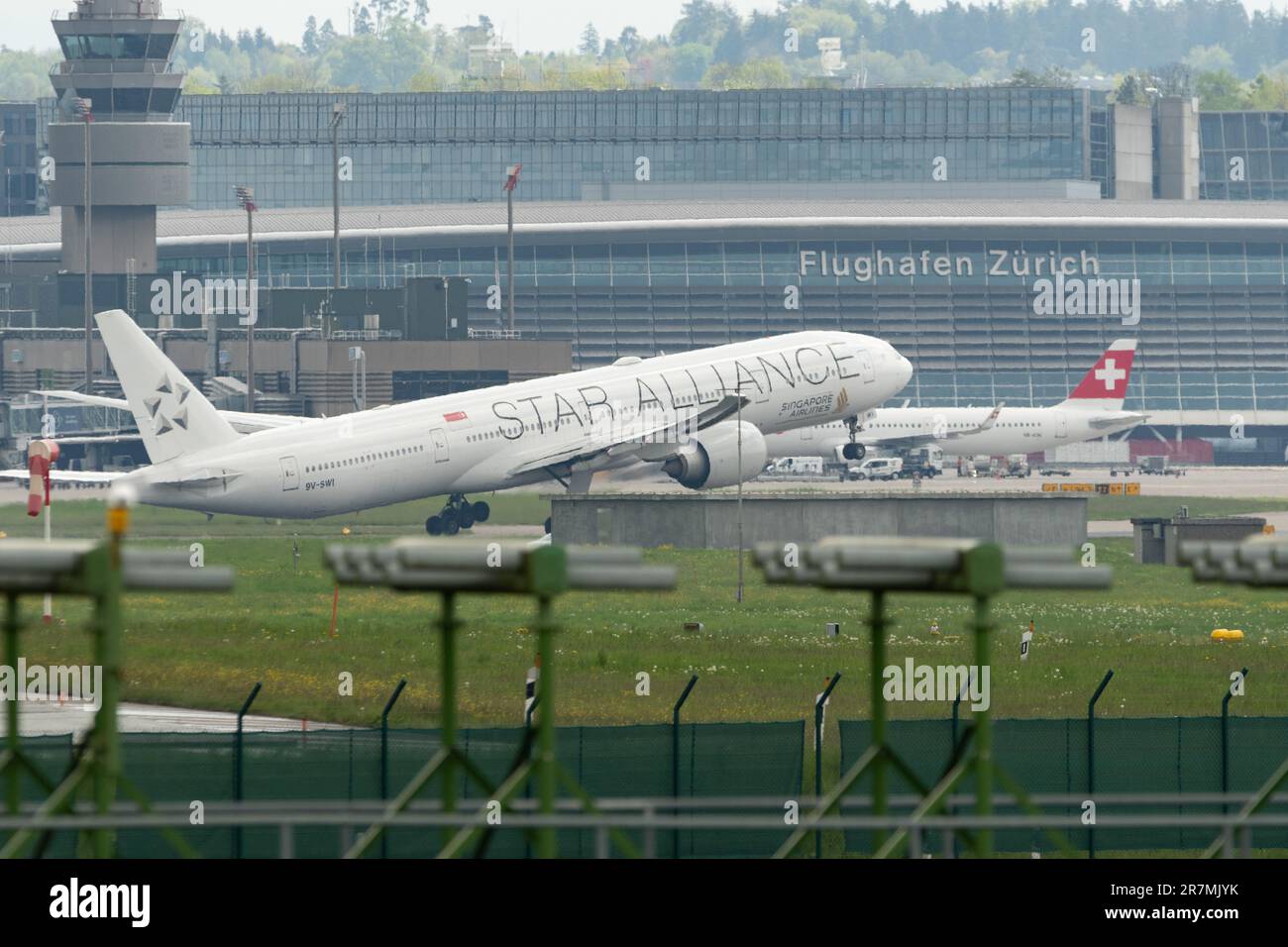 Zurich, Switzerland, May 2, 2023 9V-SWI Singapore Airlines Boeing 777 ...