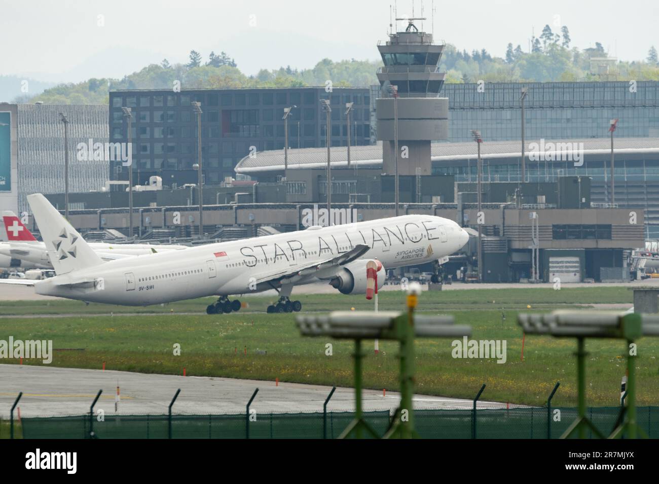 Zurich, Switzerland, May 2, 2023 9V-SWI Singapore Airlines Boeing 777 ...